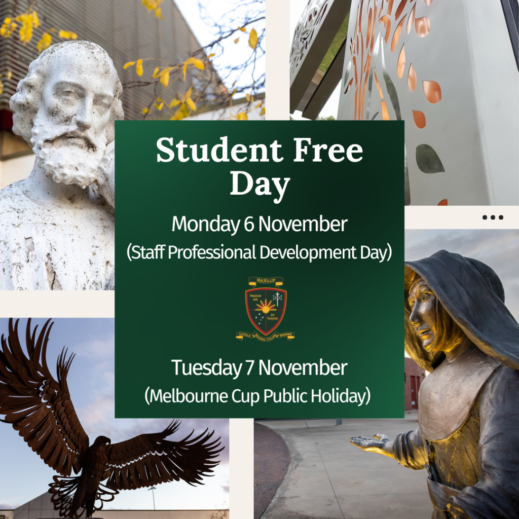 Important Dates - Term 4 2023 - MacKillop College Werribee